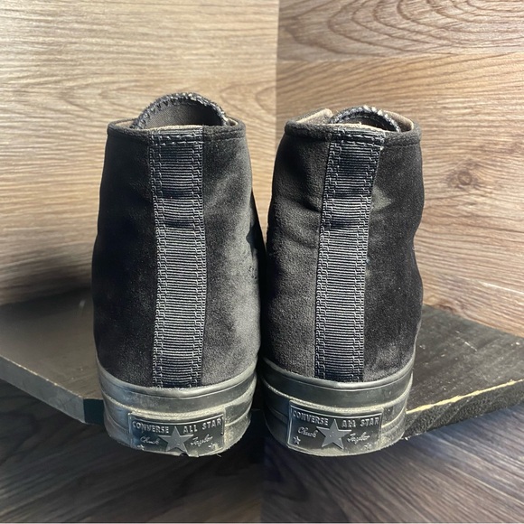 Converse | Shoes | Converse Ctas Hi Black Velvet | Poshmark